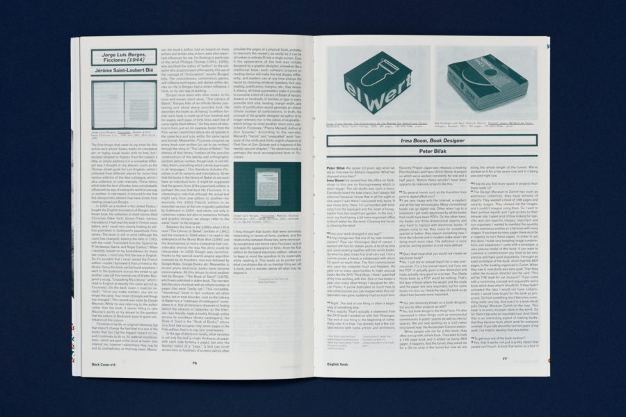 BACK COVER N°5 – Éditions B42